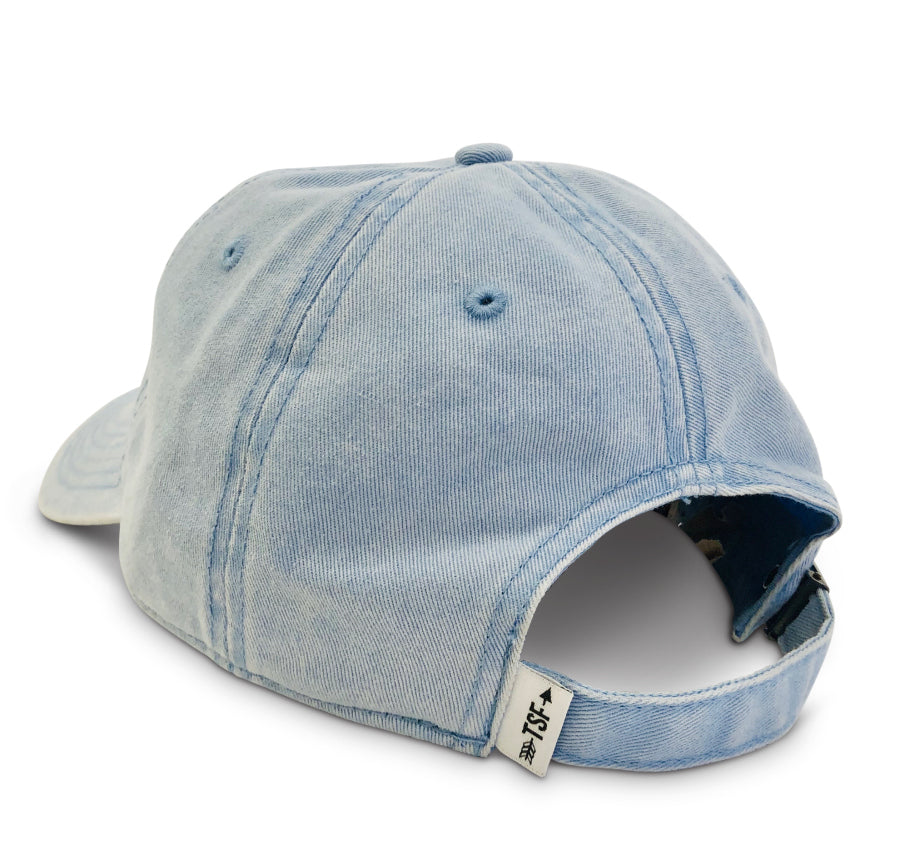 'virgo baby' Faded Denim Dad Hat – The Shop Forward