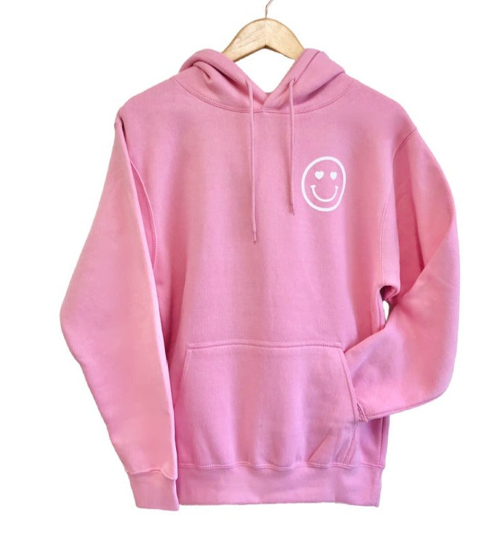 'You are Loved' Happy Face Hoodie - Pink – The Shop Forward